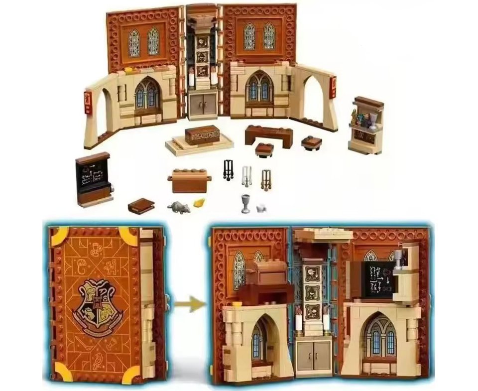 Harry Potter Hogwarts Transfiguration Class Book set with 3 minifigures