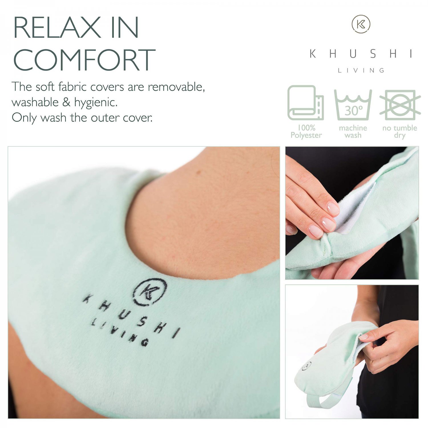 Microwavable Neck Heating Pad with Aromatherapy - Soothing Hot or Cold ...