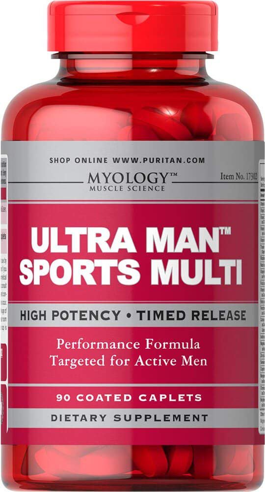 Myology Ultra Man Sports Multivitamins-90 Coated Caplets