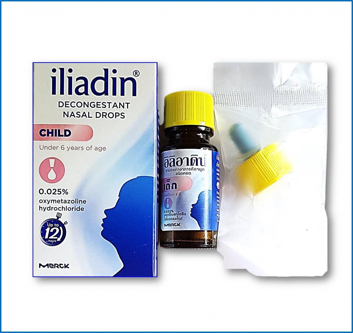Iliadin Pedriatric Nasal Decongestant 0.025% Drops (New Look 0.34 ...