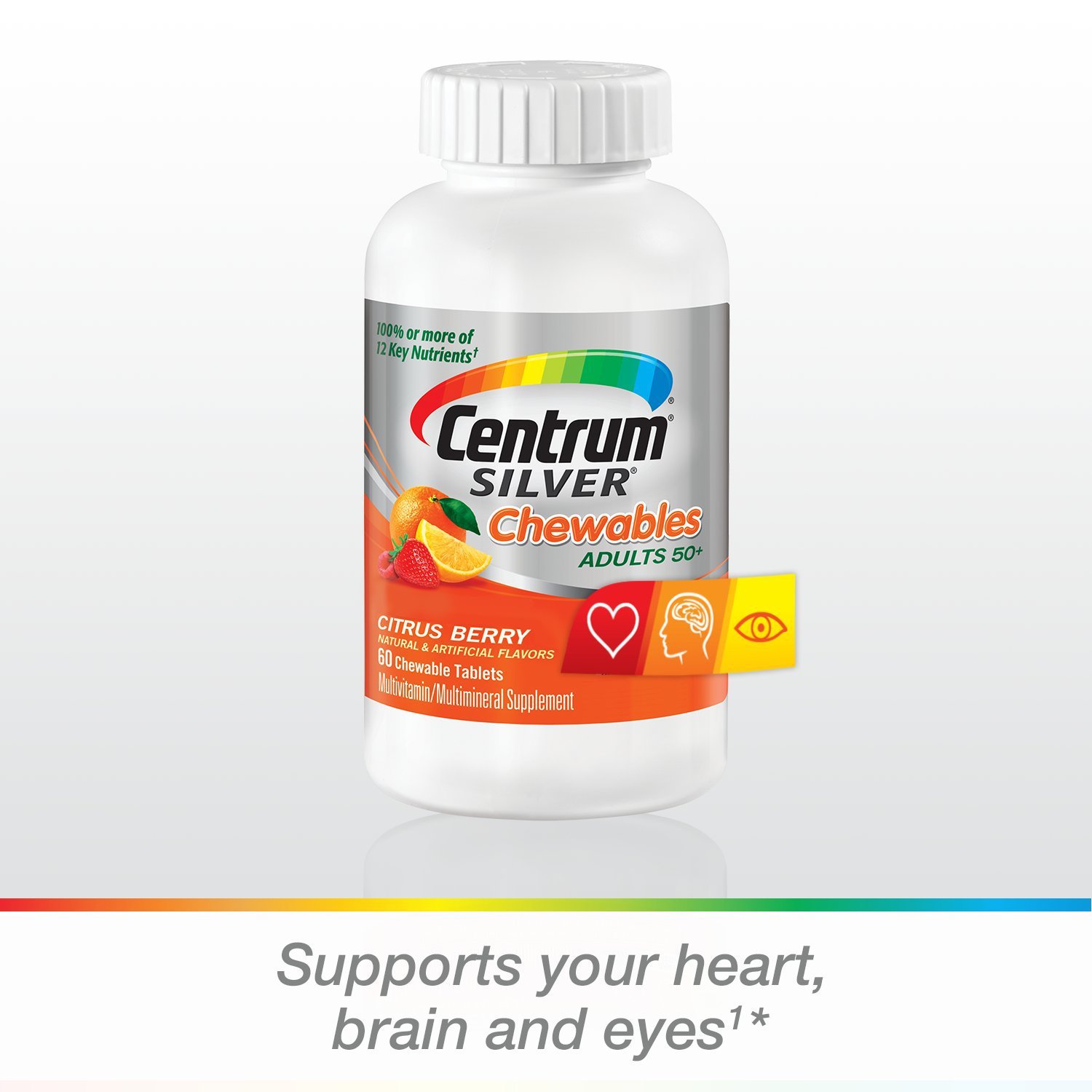 Centrum Silver Adult (60 Count) Complete Multivitamin / Multimineral ...