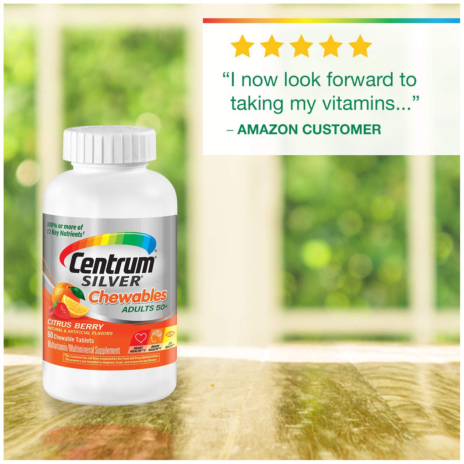 Centrum Silver Adult (60 Count) Complete Multivitamin / Multimineral ...