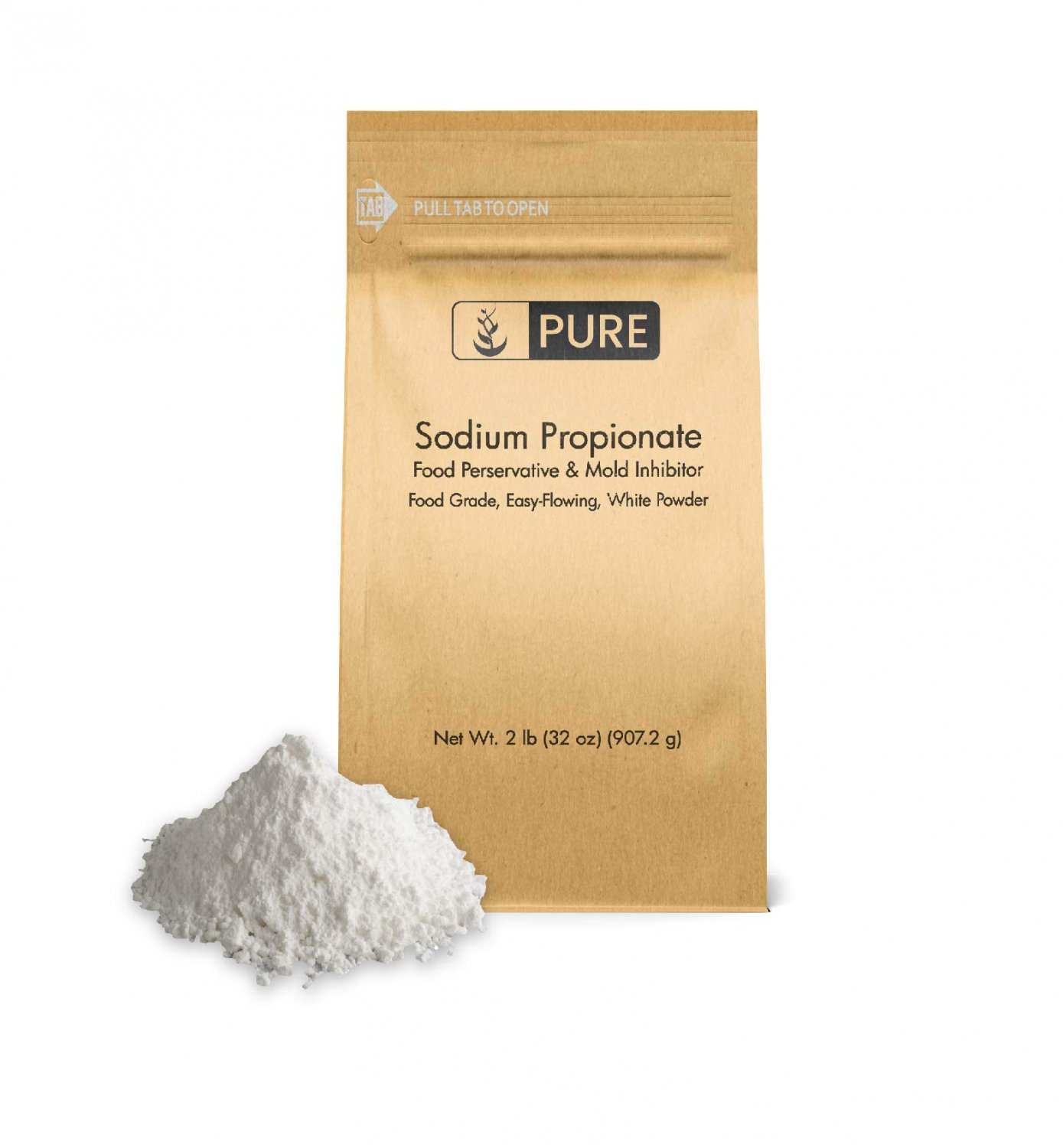 Sodium Propionate Powder (2 lb.) by Pure Organic Ingredients, Food ...