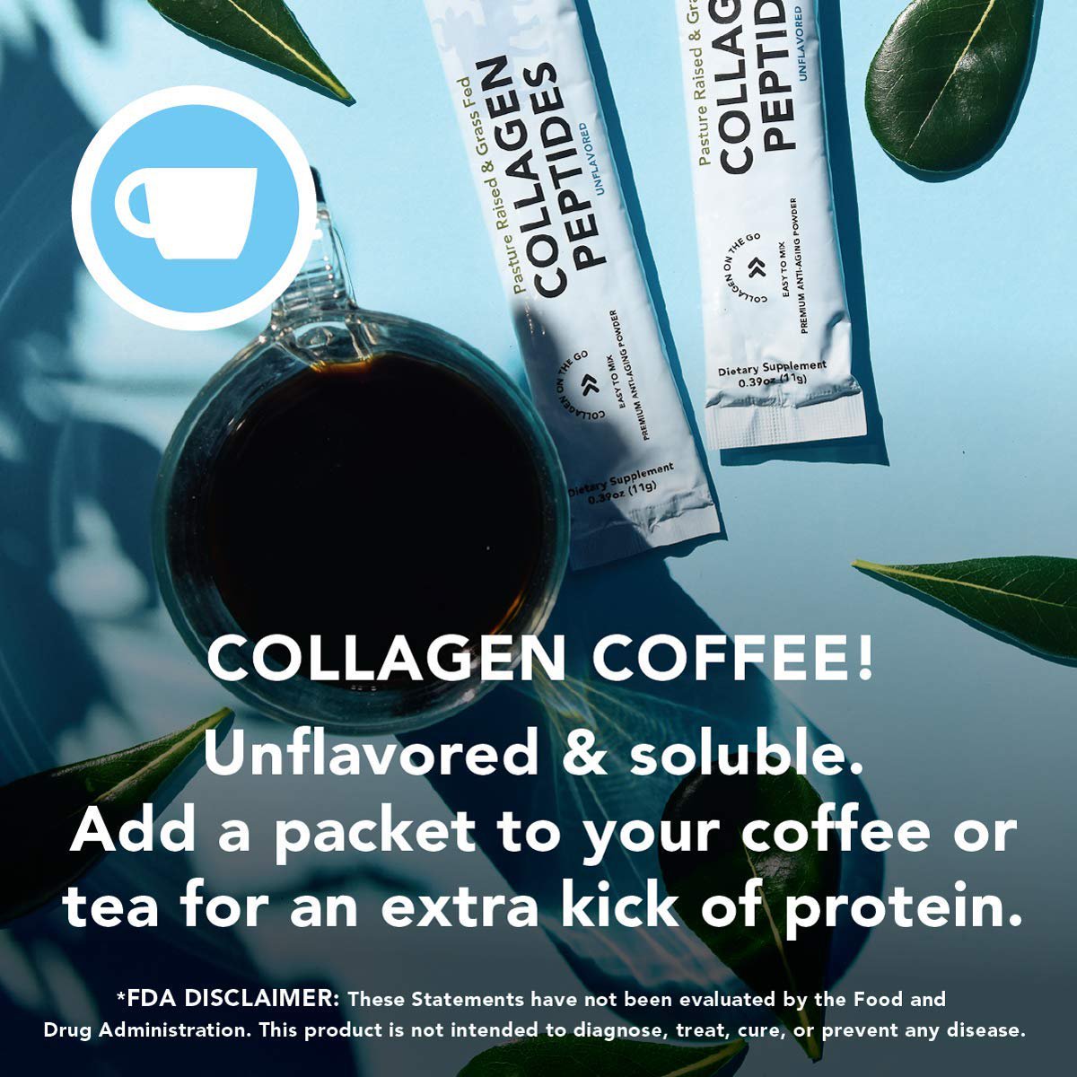 Collagen Peptides Powder Packets | 30 Individual Stick Packs | Grass ...