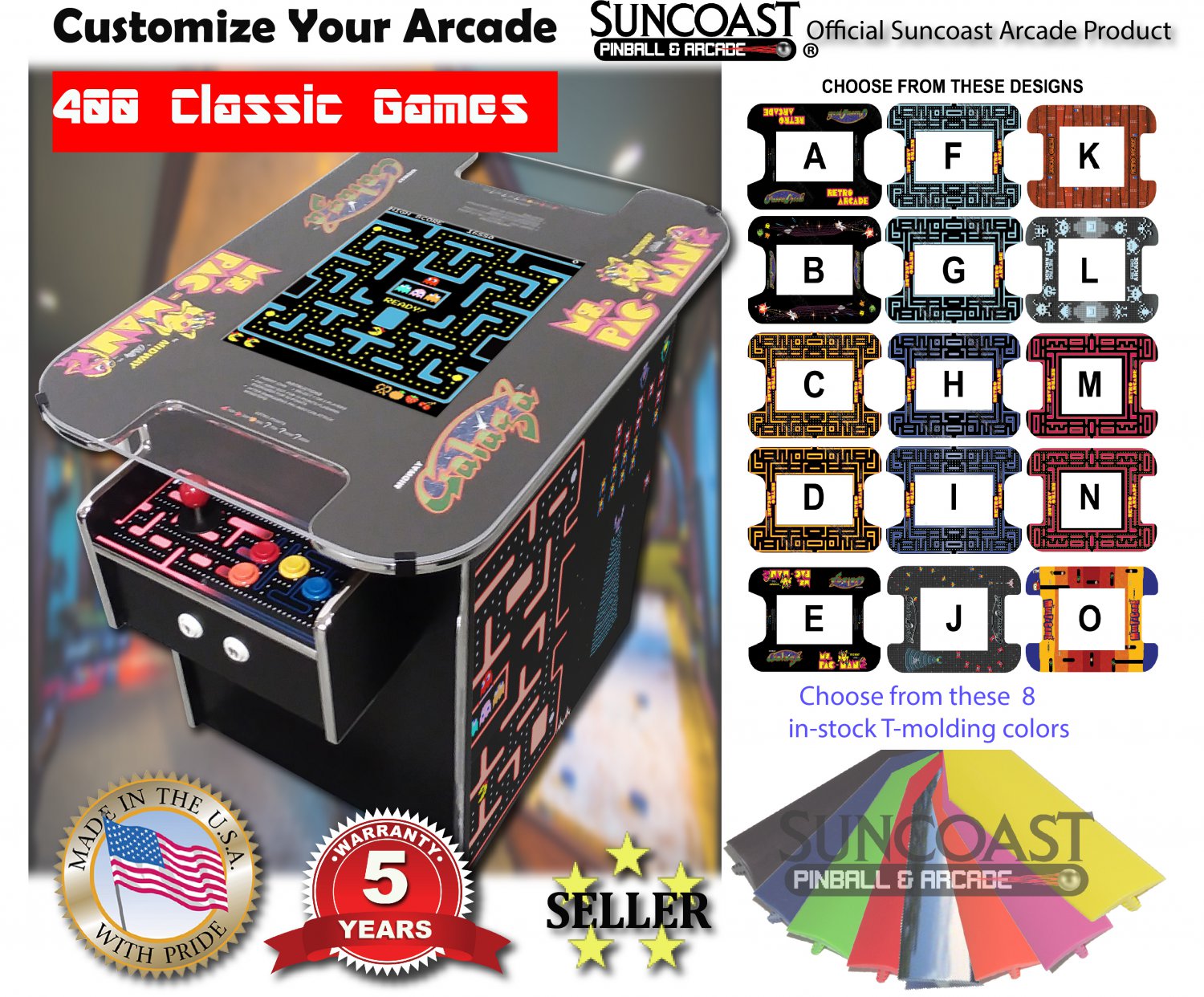 Cocktail Arcade Machine With Over 400 Games