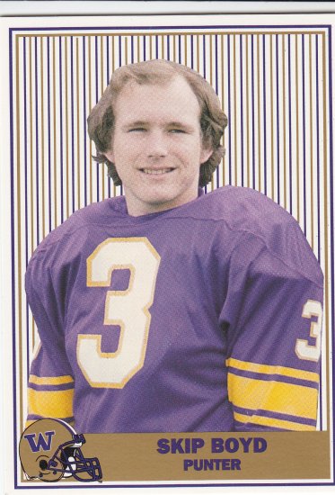 Skip Boyd - Washington Huskies 1992 Card