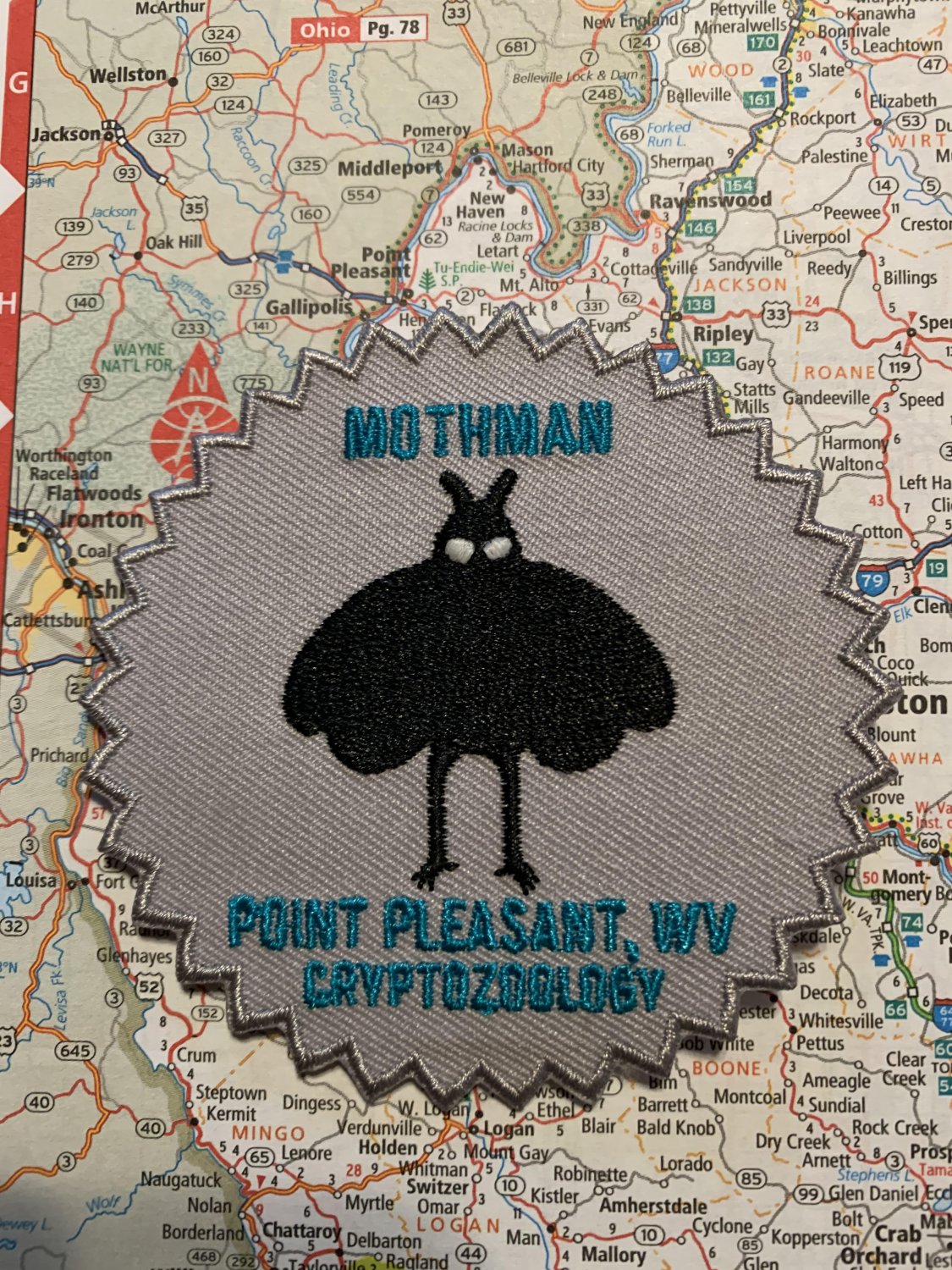 FCO Cryptid series Mothman embroidered patch