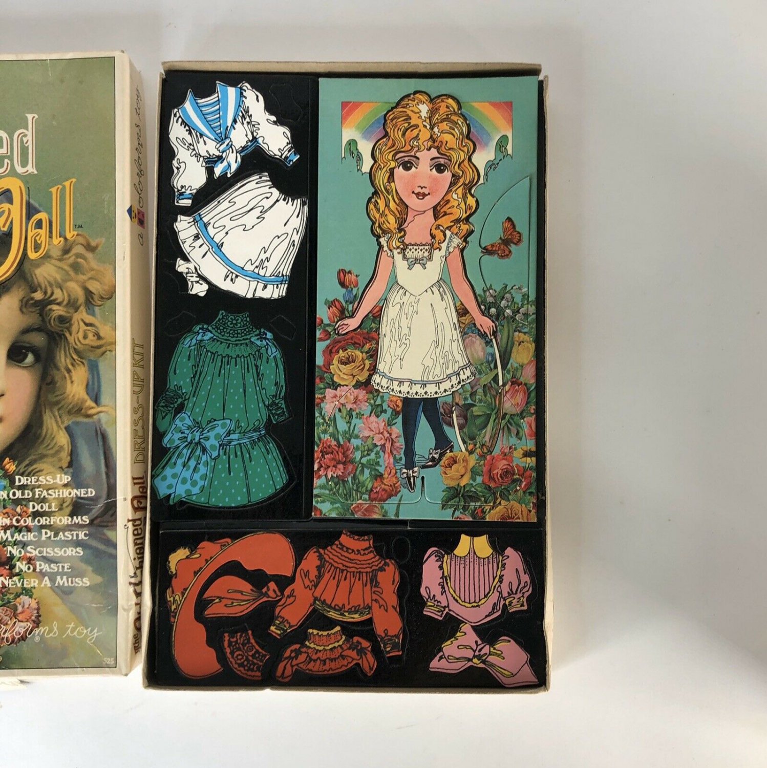 1970 the Old Fashioned Doll Colorform Paper Doll Set