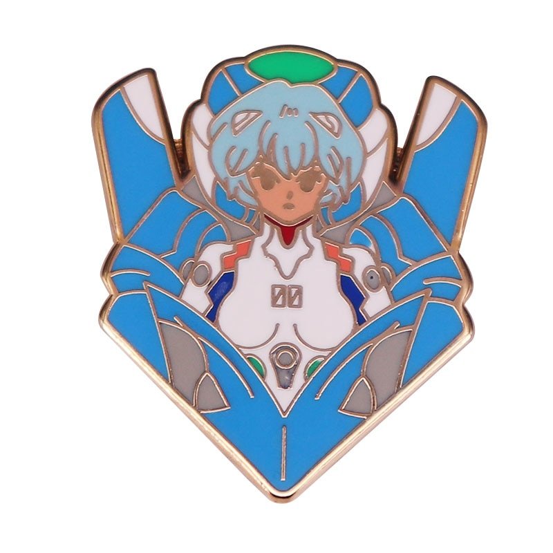 Classic Anime Soryu Asuka Ayanami Rei Mecha Pin Lapel Pins Cartoon ...