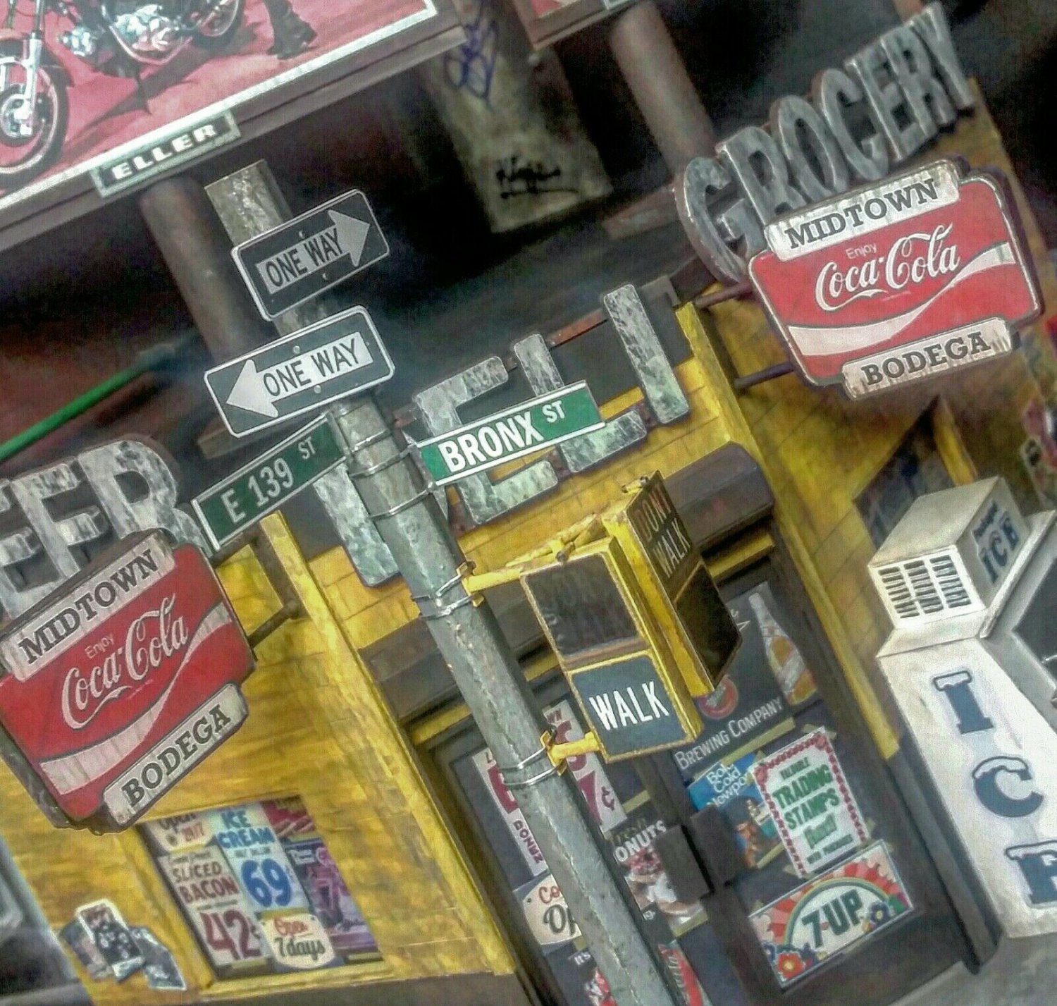 Diorama Road and Street Signs 1/24 1/25 Scale