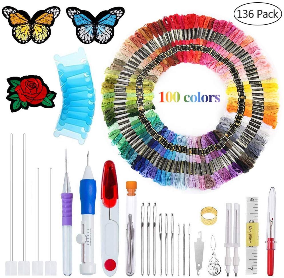 Embroidery Pen Punch Needle Embroidery Patterns Punch Needle Kit Craft ...