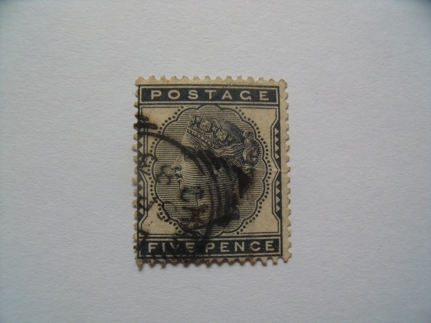 5d Queen Victoria Postage Stamp 1881