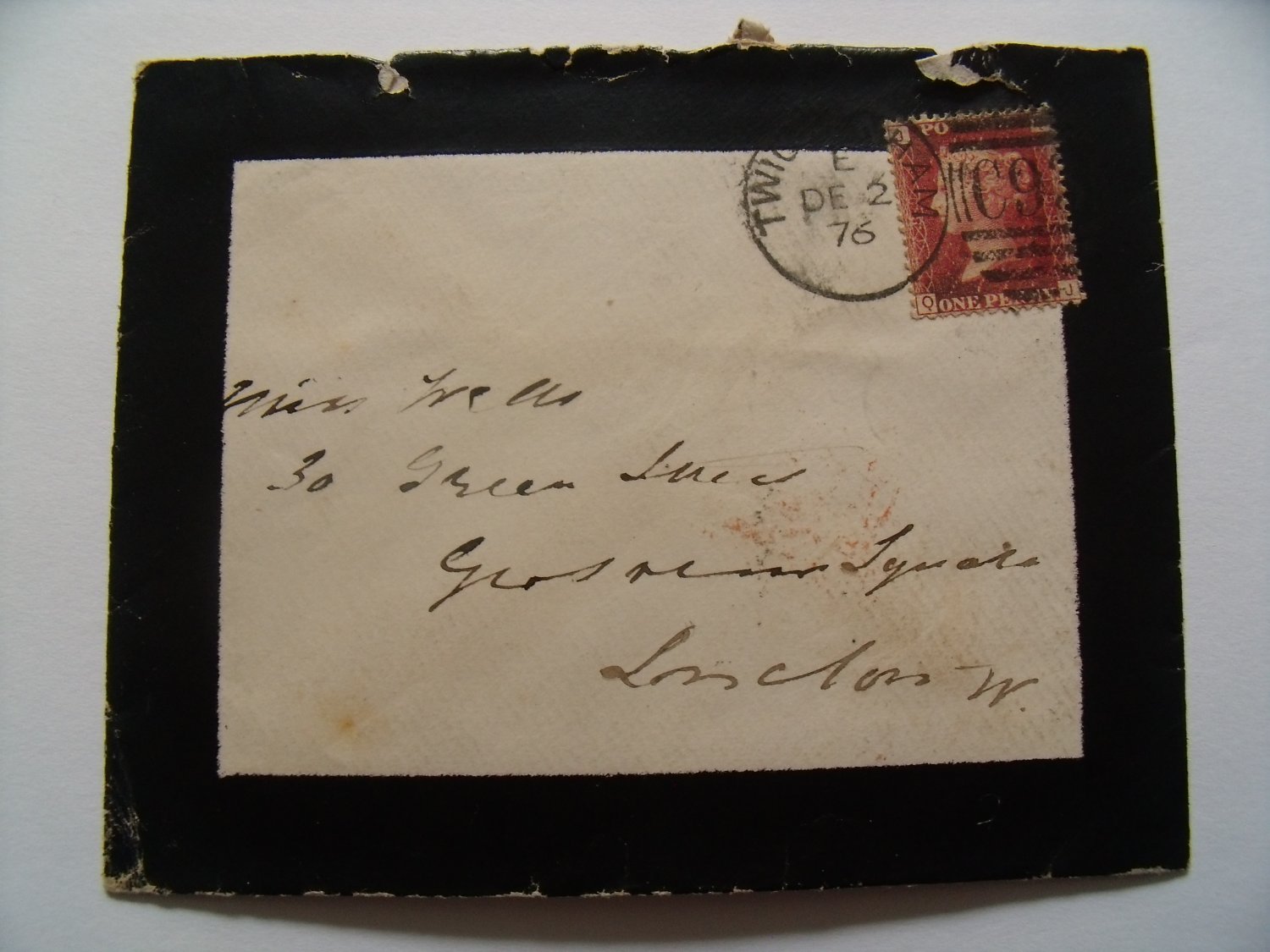 Victorian Mourning Envelope