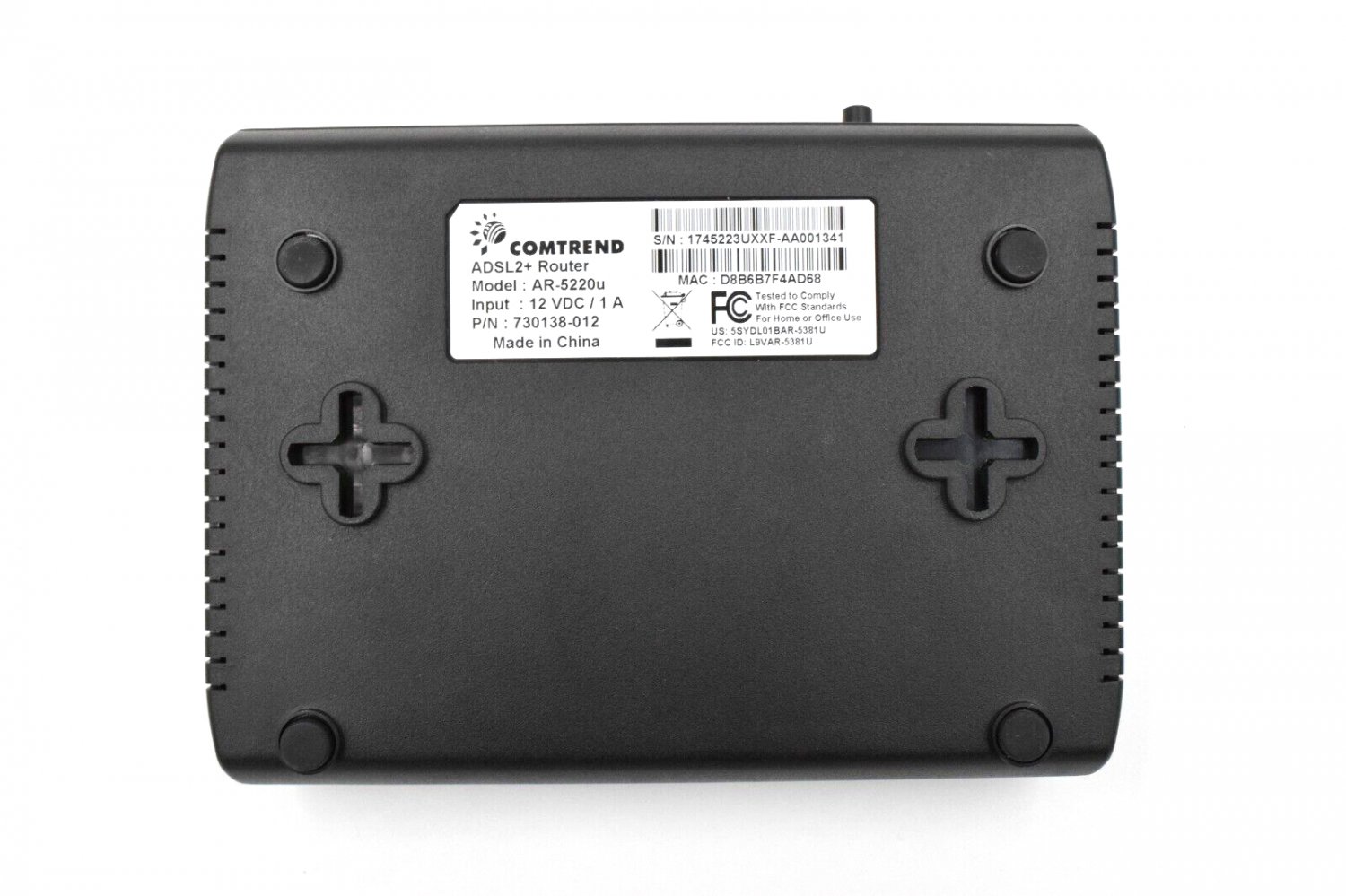 COMTREND AR-5220u ADSL2+ Router with 4 Ethernet Ports