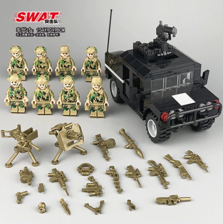 Military SWAT Wars Assembled Building Blocks - 20v Special Forces