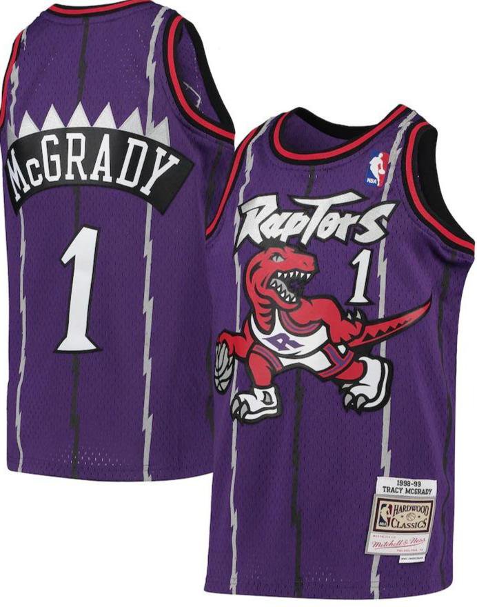 TRACY MCGRADY THROWBACK RAPTOR BASKETBALL JERSEY
