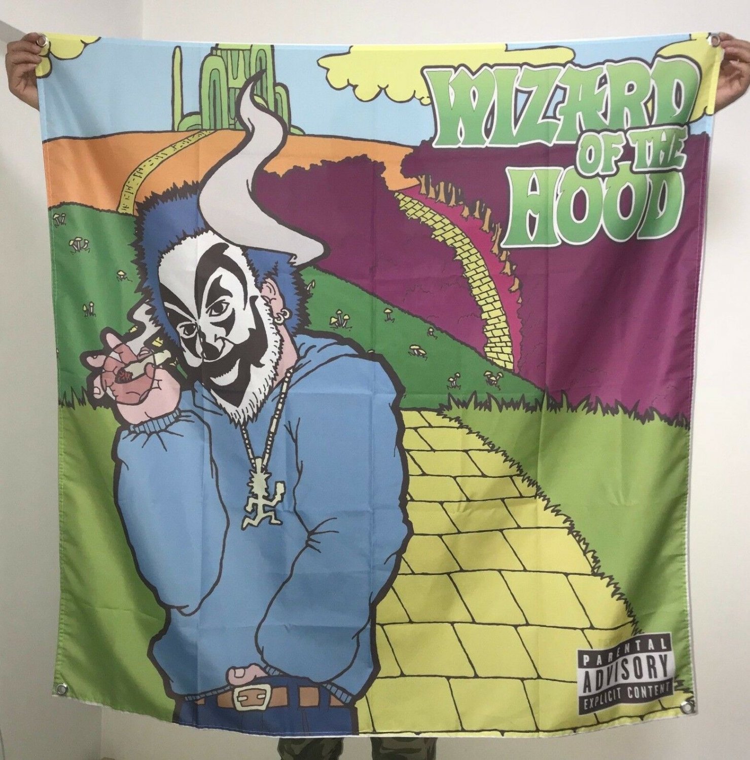 Violent J Banner Wizard Of The Hood Flag Insane Clown Posse Poster ICP ...