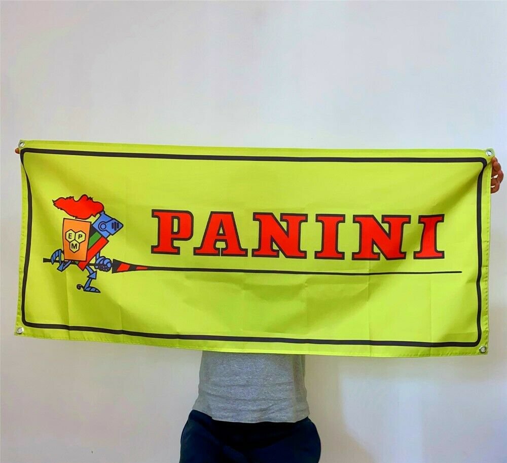 Panini Poster Logo Banner Football Soccer Sport Trading Card Tapestry ...