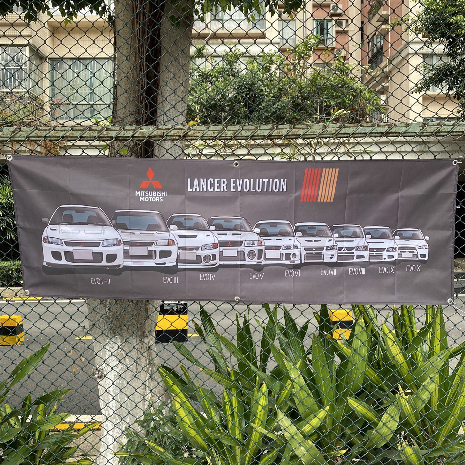 Mitsubishi Motors Flag Lancer EVO 1 To 10 Generation Ralliart Banner ...