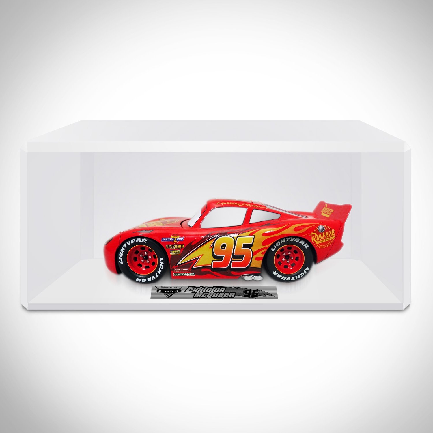 Lightning McQueen Disney Pixar Cars 1:24 Die Cast Car with Opening Hood ...