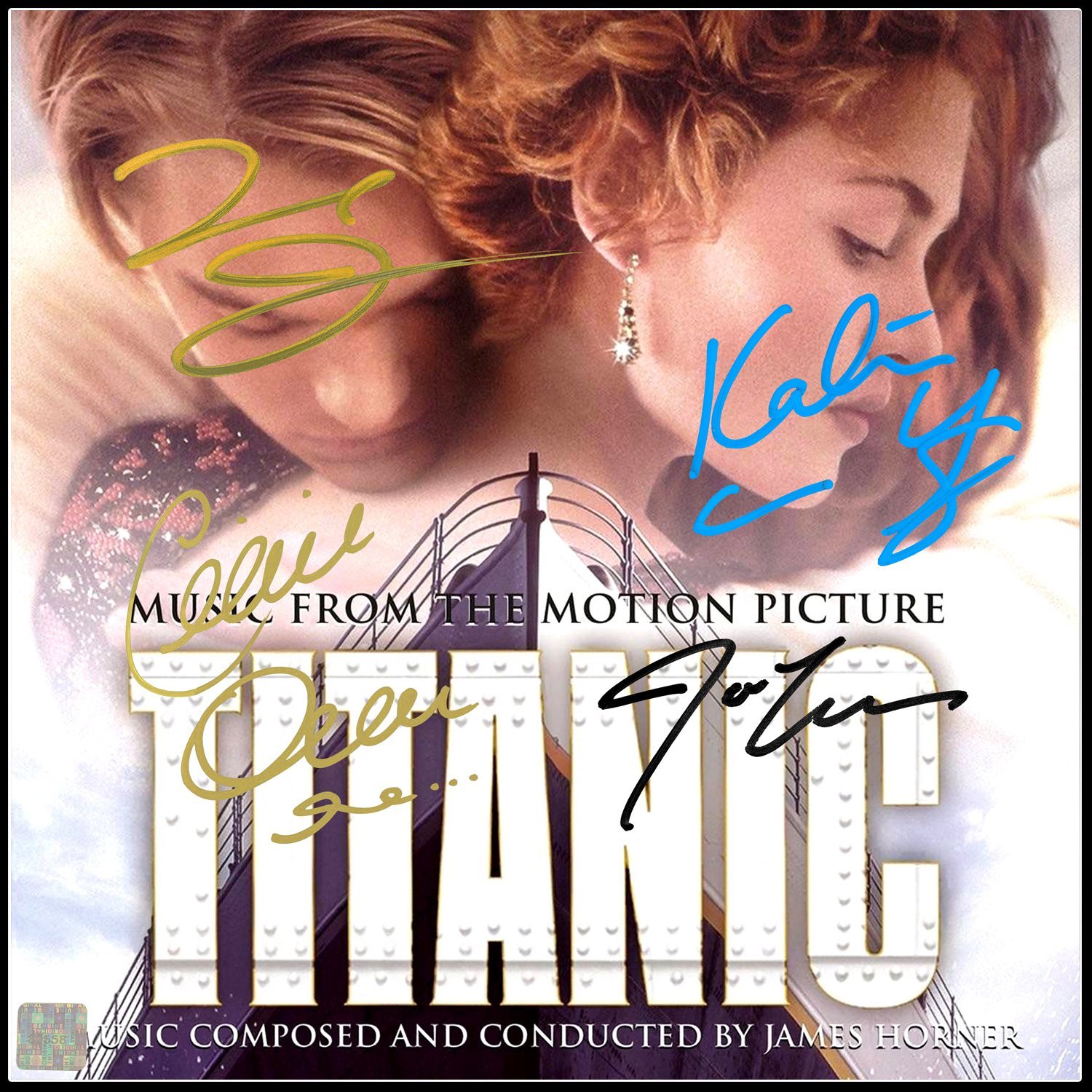 Titanic Motion Picture Soundtrack Limited Signature Edition Studio Licensed Gold LP Custom Frame