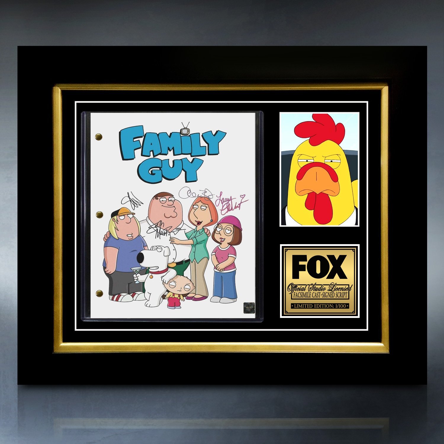 Family Guy- Limited Signature Edition Studio Licensed Script Custom Frame