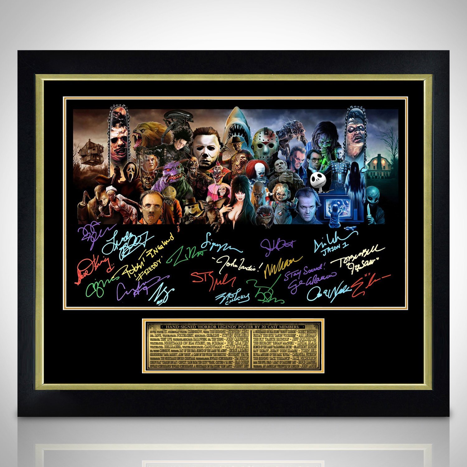 Horror Legends Hand-Signed Poster by 20 Cast Members Including Steven ...