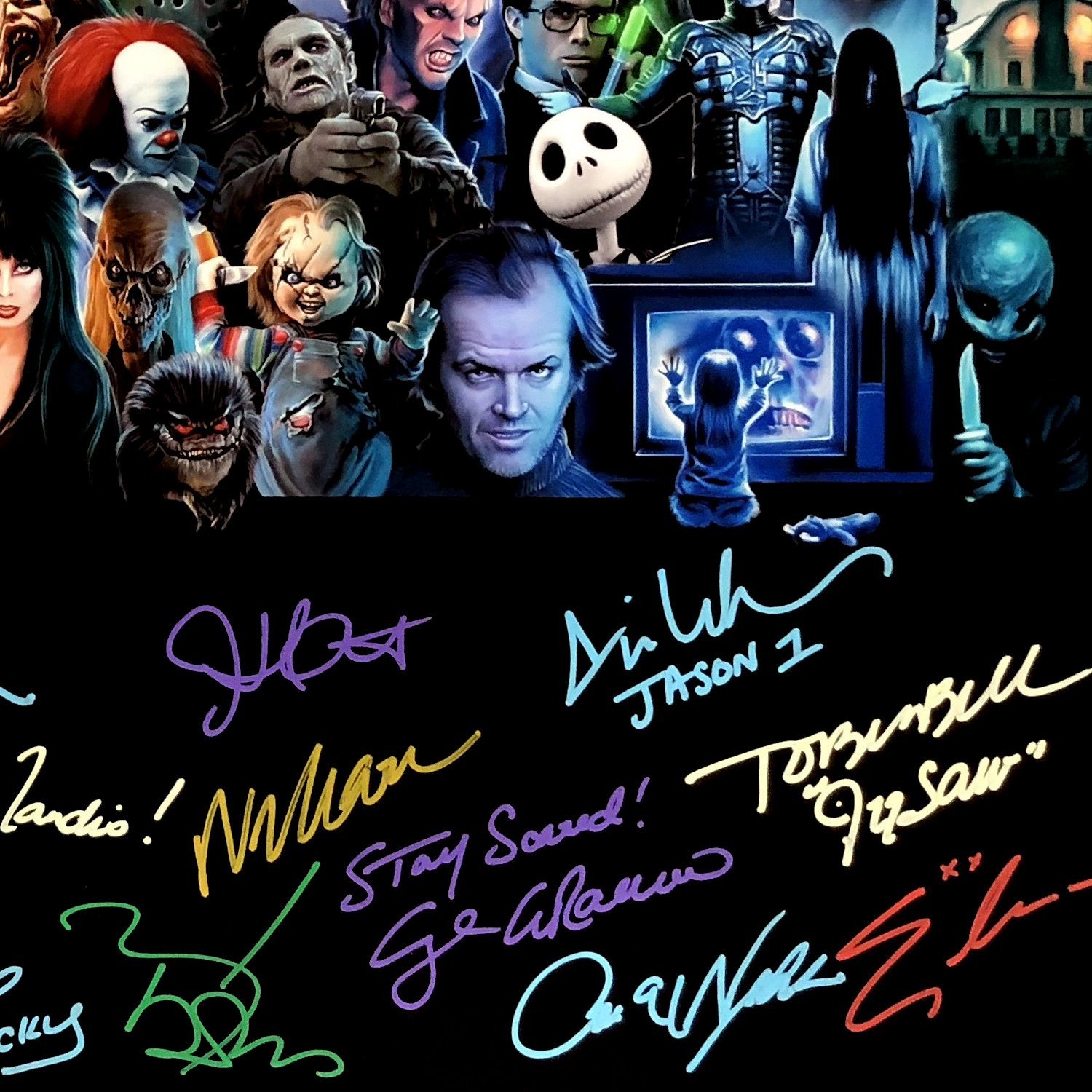 Horror Legends Hand-Signed Poster by 20 Cast Members Including Steven ...