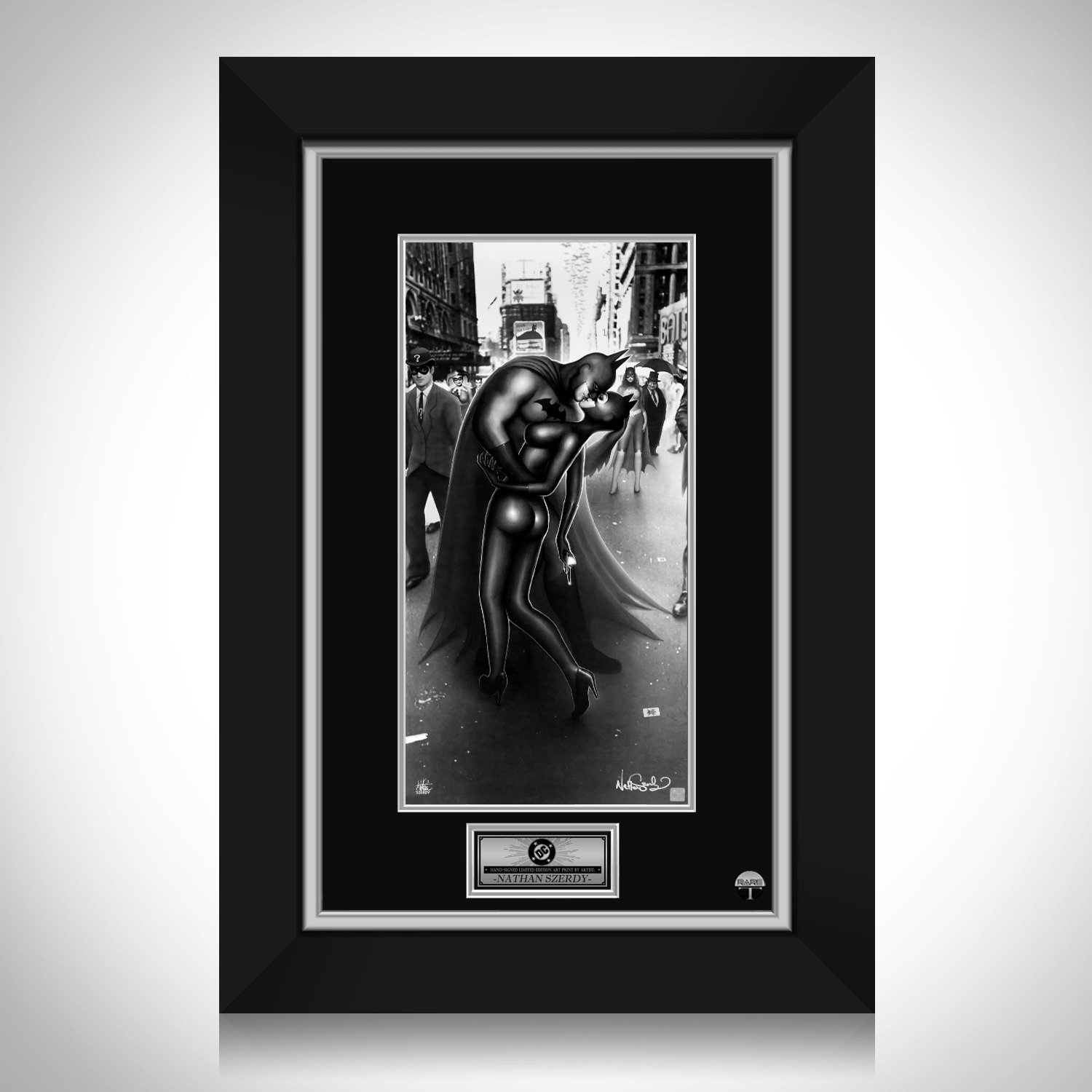 Batman & Catwoman 'Kiss' Hand-Signed Artwork Print By Artist Nathan ...