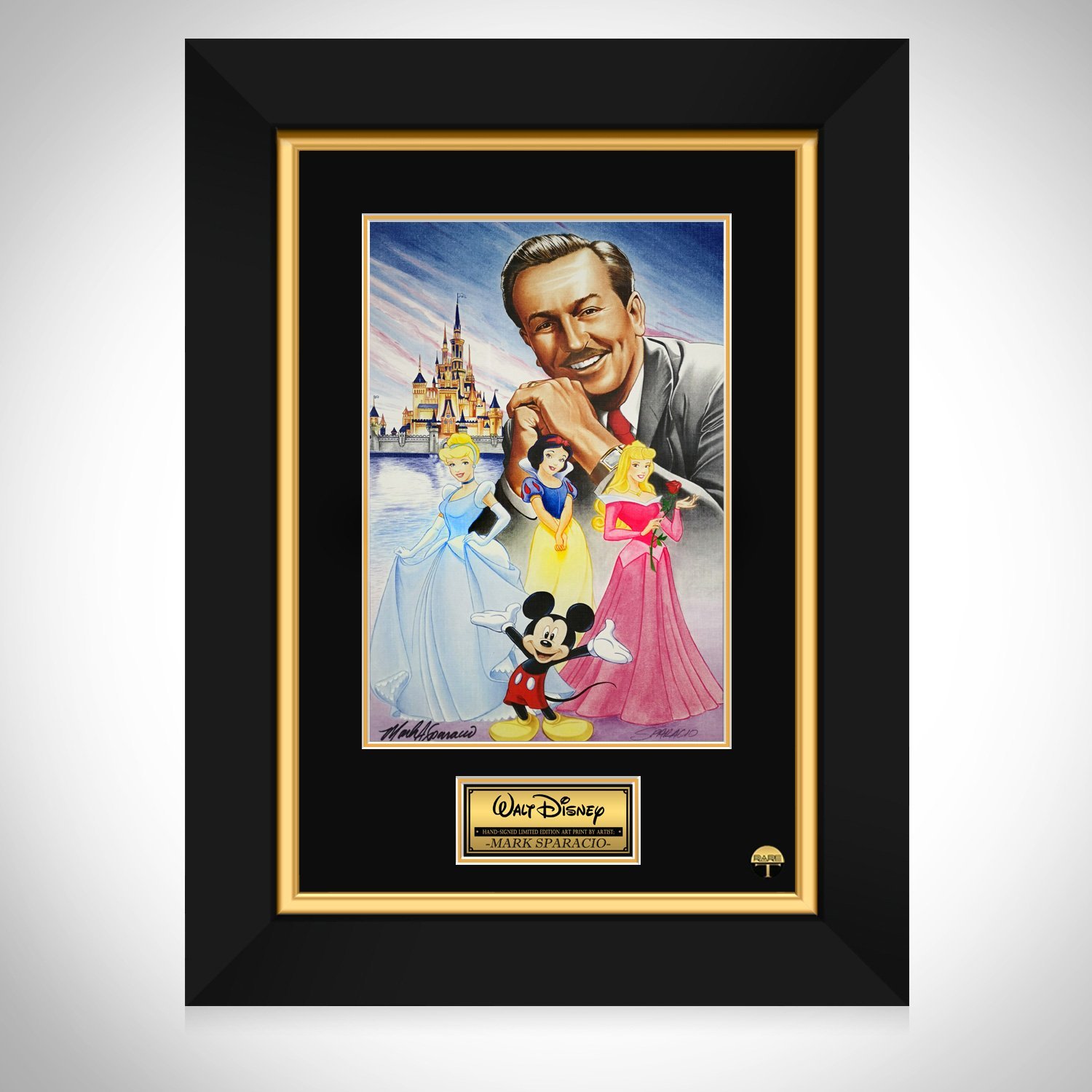 Walt Disney With Princesses & Mickey Mouse Hand-Signed Artwork Print By ...