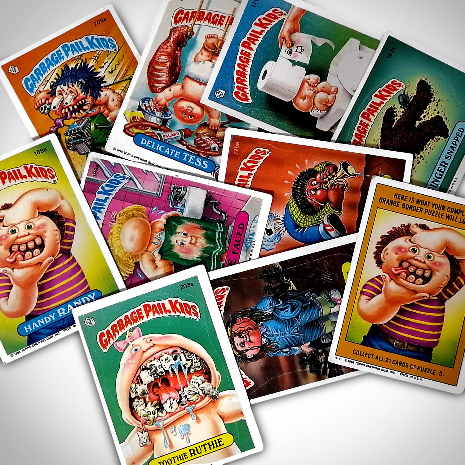 Garbage Pail Kids 'Generation 1' 1986 Puzzle D Handy Randy/Jordan Nuts ...