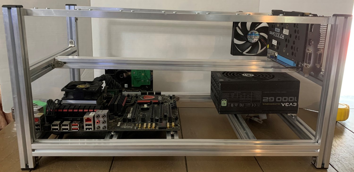 8 GPU Heavy Duty Open Air Mining Frame Stackable Rig Computer Case Eth ...