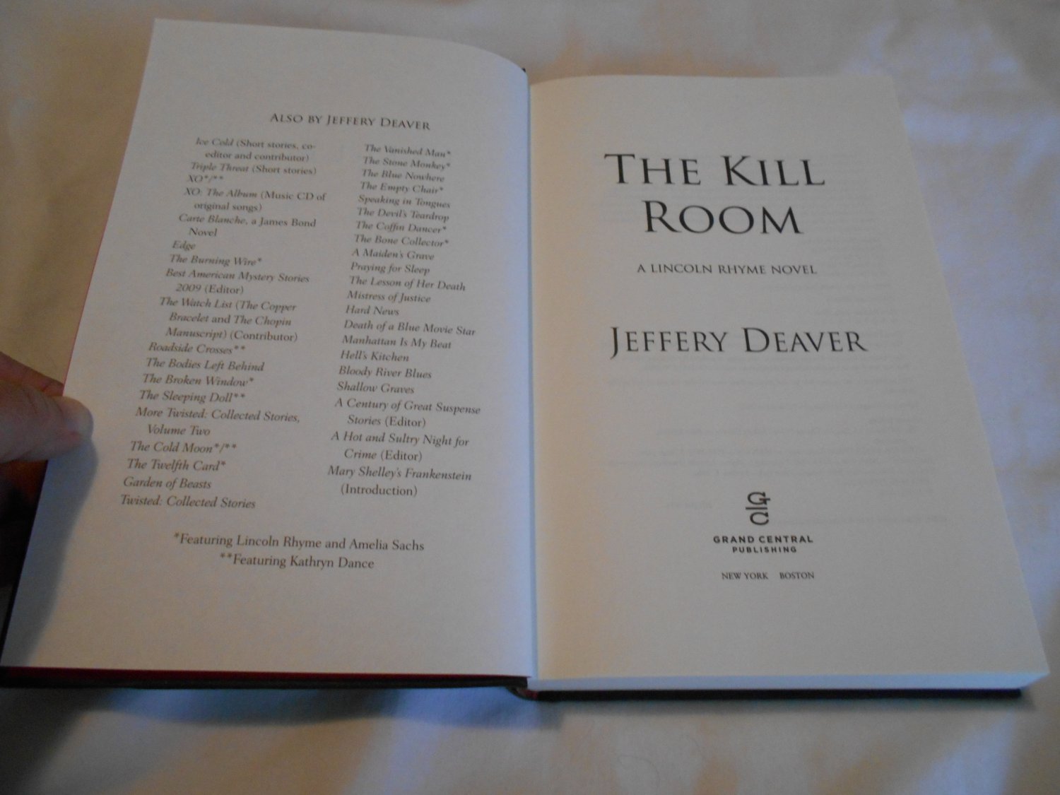 The Kill Room by Jeffery Deaver (2013) (B12) Lincoln Rhyme #10, Amelia ...