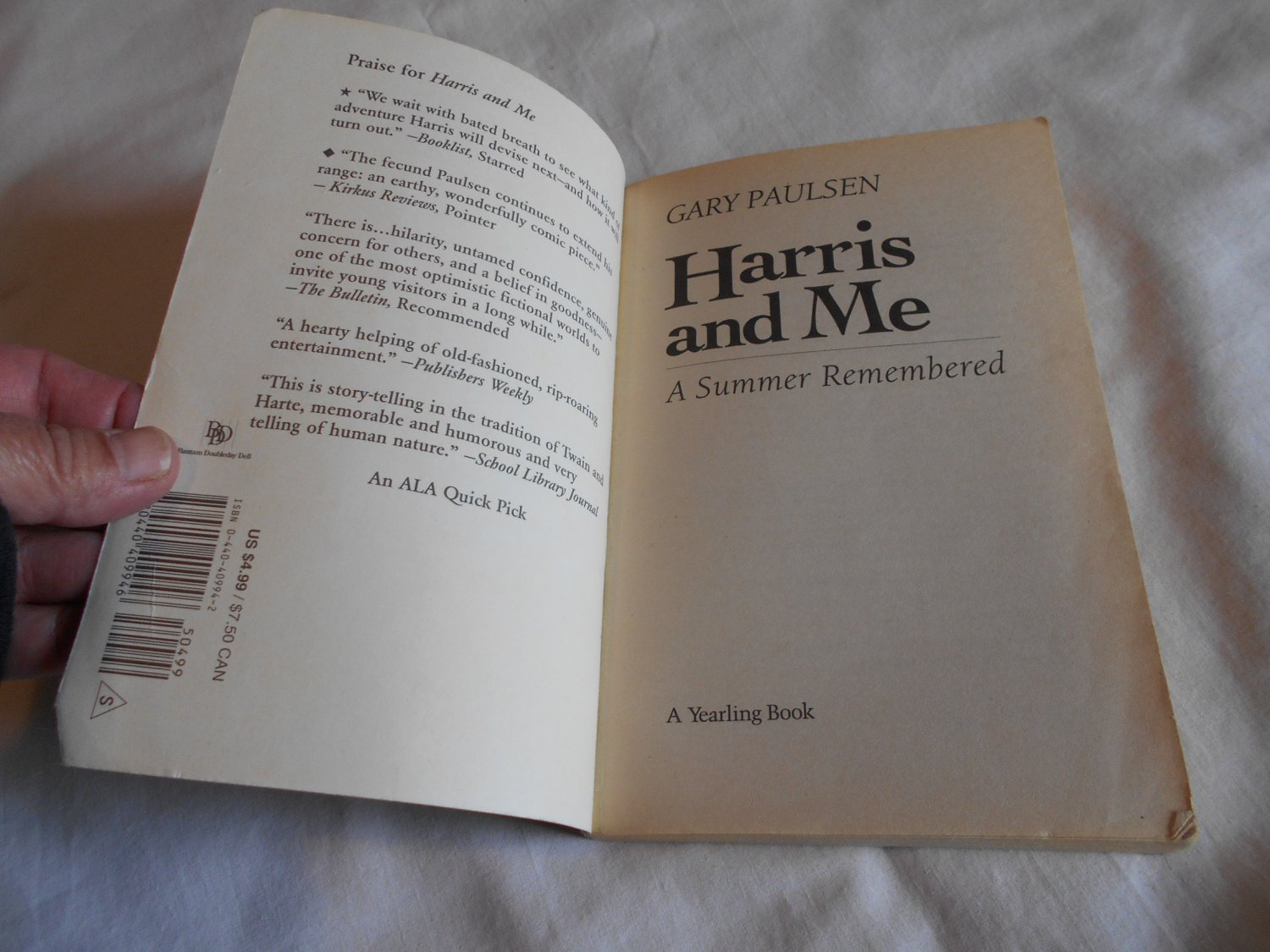 Harris and Me by Gary Paulsen (1993) (L24d4) Tales to Tickle the ...