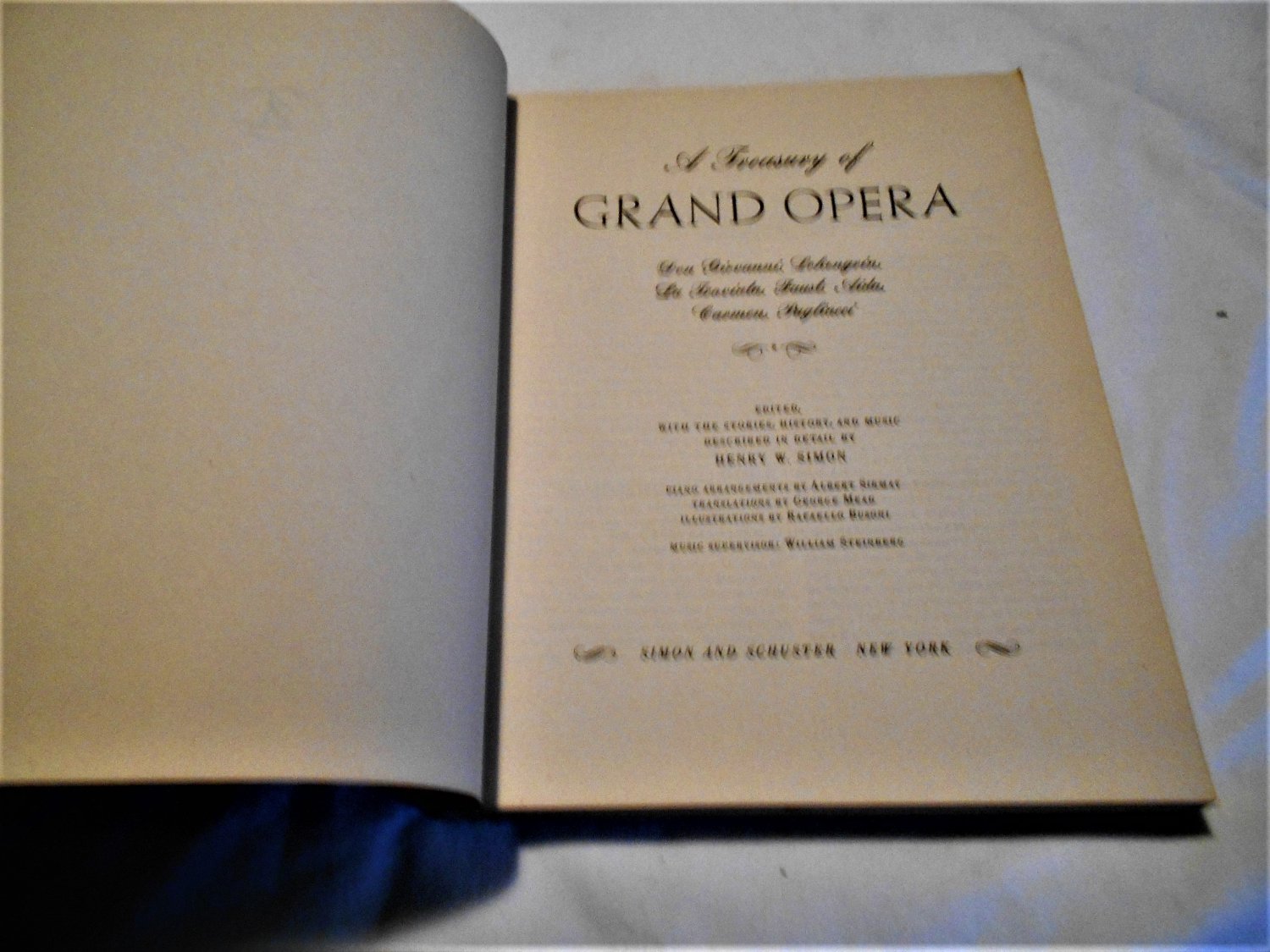A Treasury of Grand Opera by Henry W. Simon (1946) (91) Simon and ...