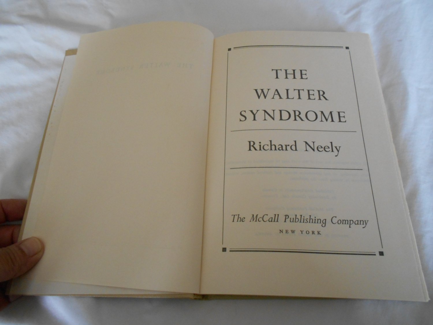 The Walter Syndrome by Richard Neely (1970) (R73c1) McCall Publishing ...