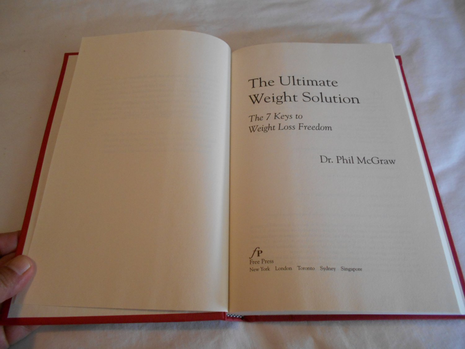 The Ultimate Weight Solution by Phillip C. McGraw (2003) (B37) Health ...
