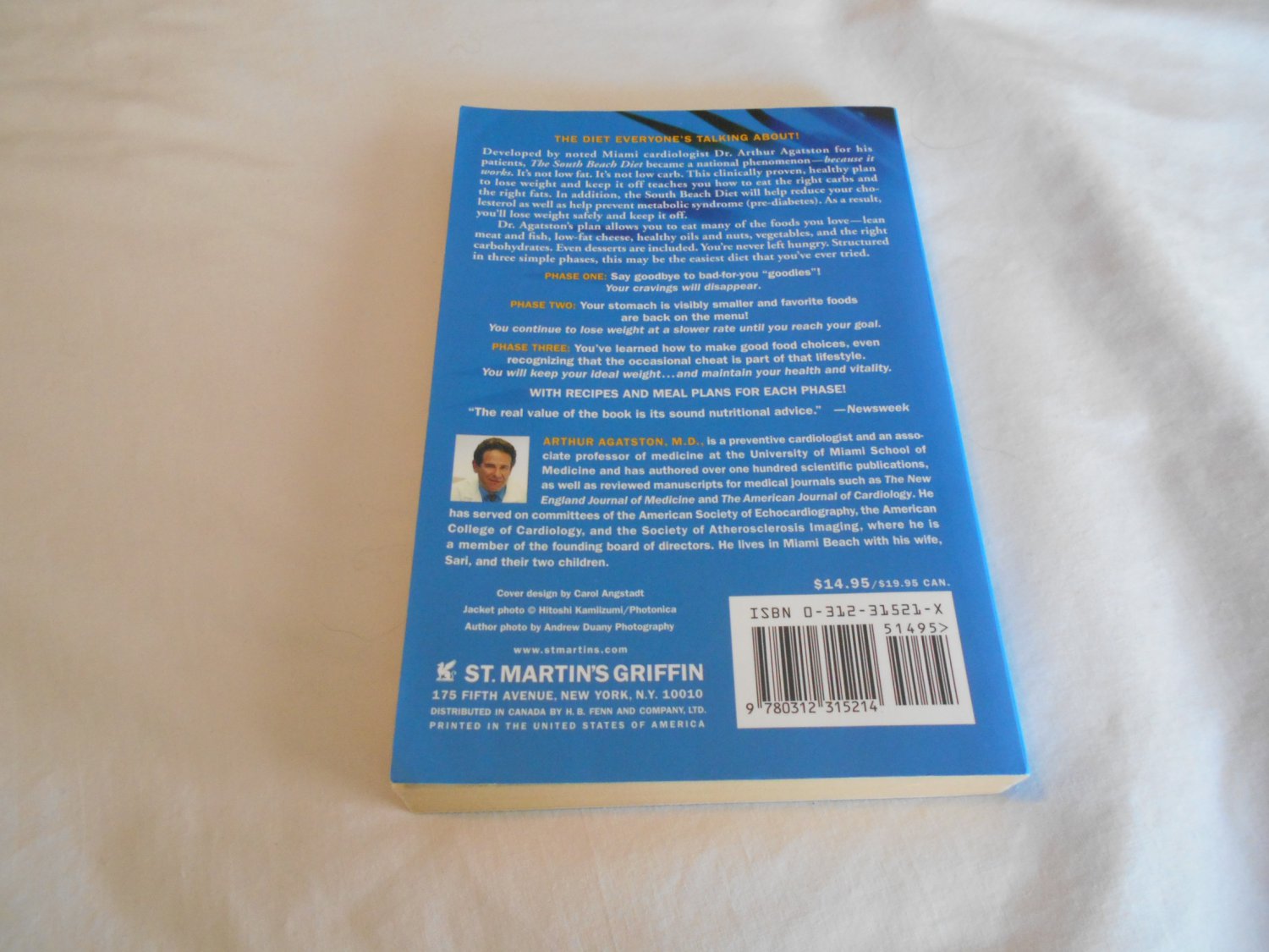 The South Beach Diet by Arthur Agatston (2003) (R73c3) St. Martin's ...