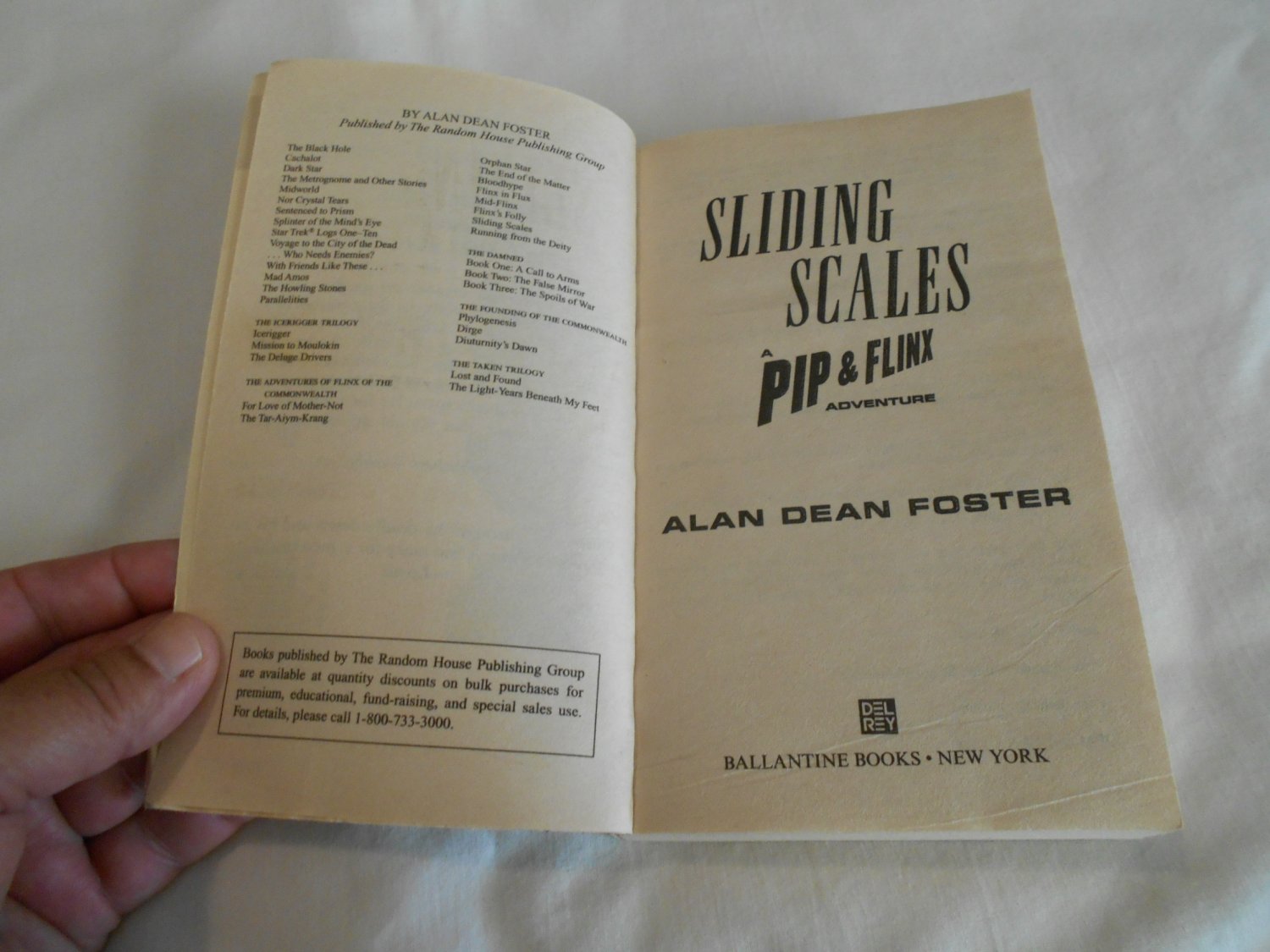 Sliding Scales by Alan Dean Foster (2005) (R25a6) Pip & Flinx #10, Del ...