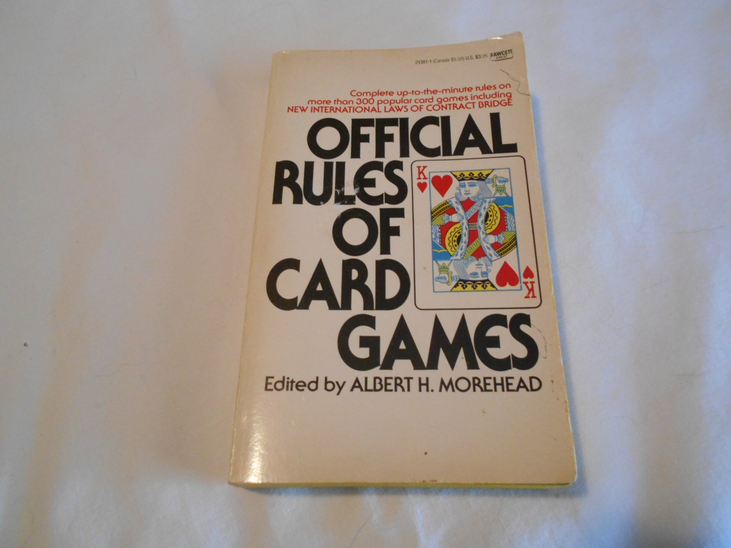 Official Rules of Card Games by Albert H. Morehead (1988) (R2) Fawcett ...