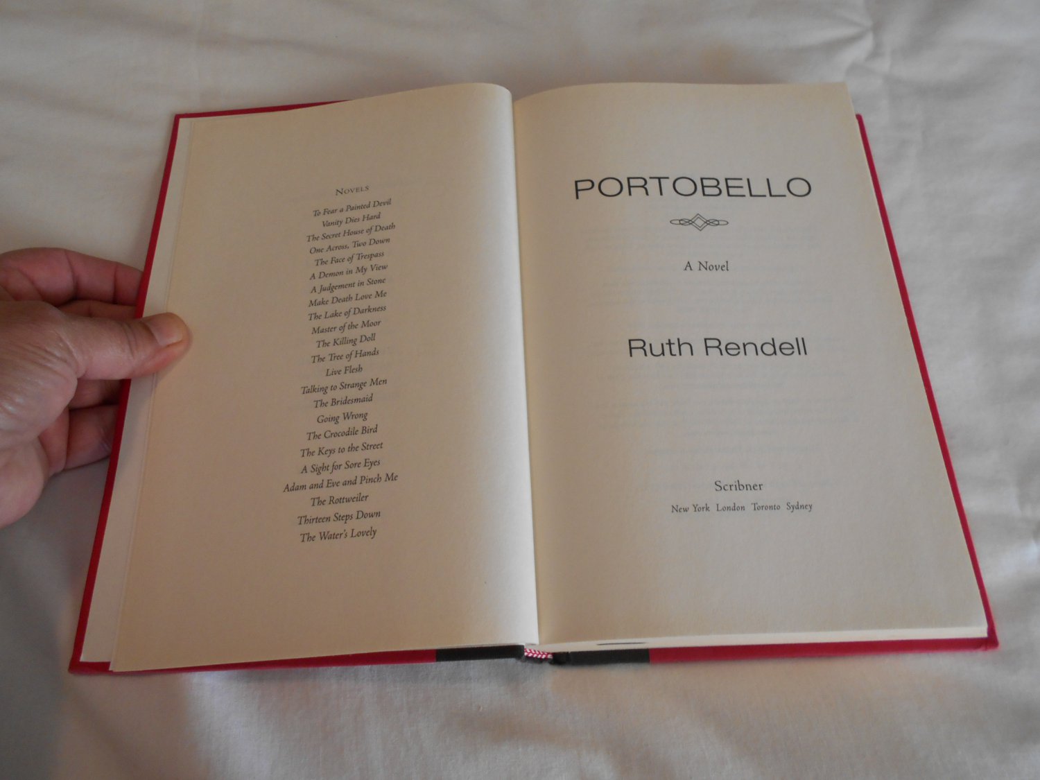 Portobello by Ruth Rendell (2010) (R3) First Edition Scribner HC
