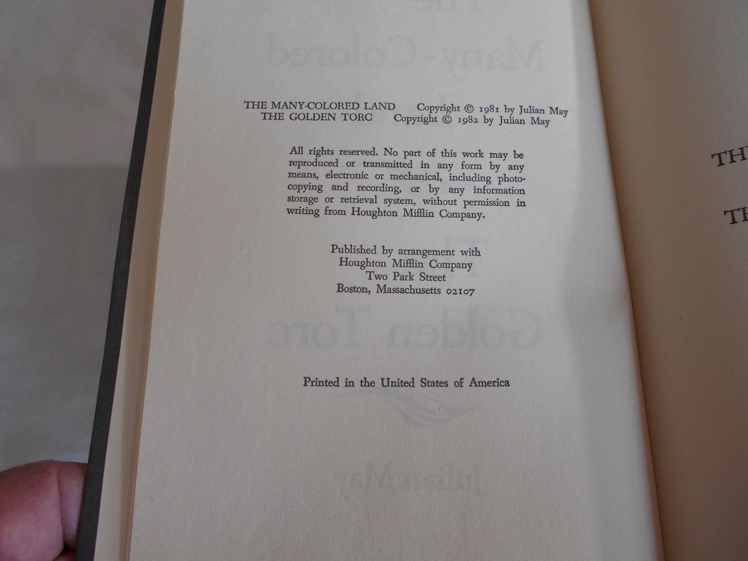The Many Colored Land & The Golden Torc by Julian May (B56) Saga of the ...