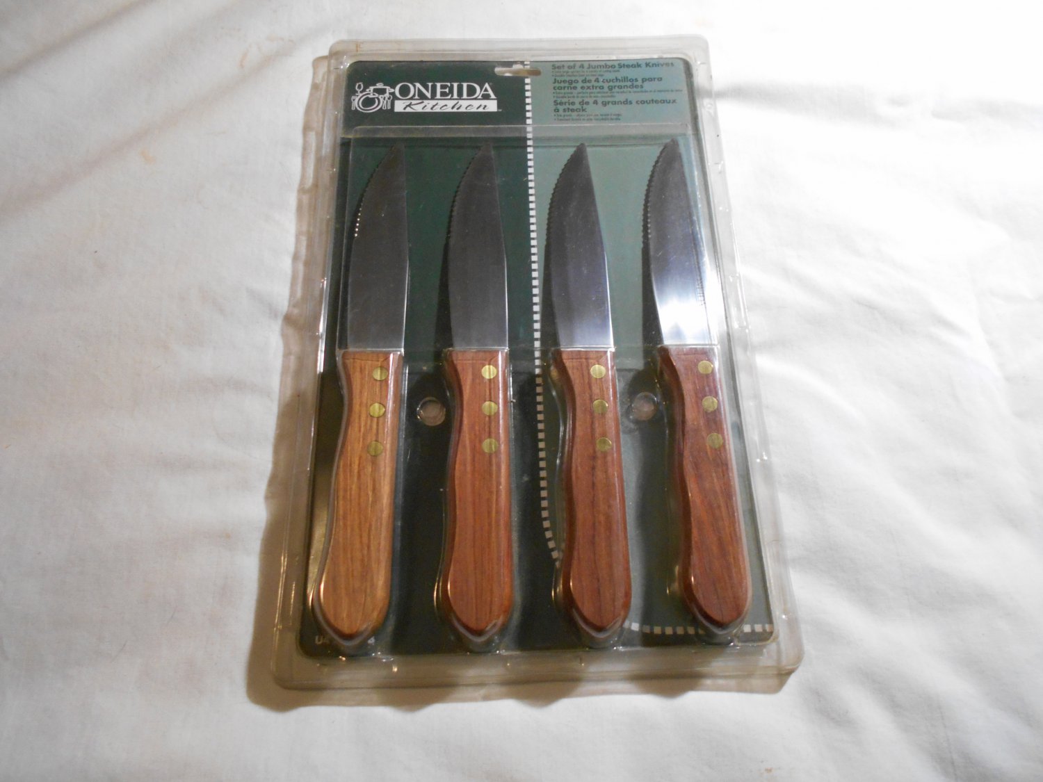 Oneida Kitchen Set of 4 Jumbo Steak Knives (2001) (188) Brand New in ...
