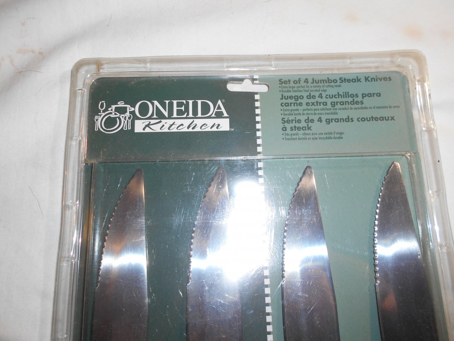 Oneida Kitchen Set of 4 Jumbo Steak Knives (2001) (188) Brand New in ...