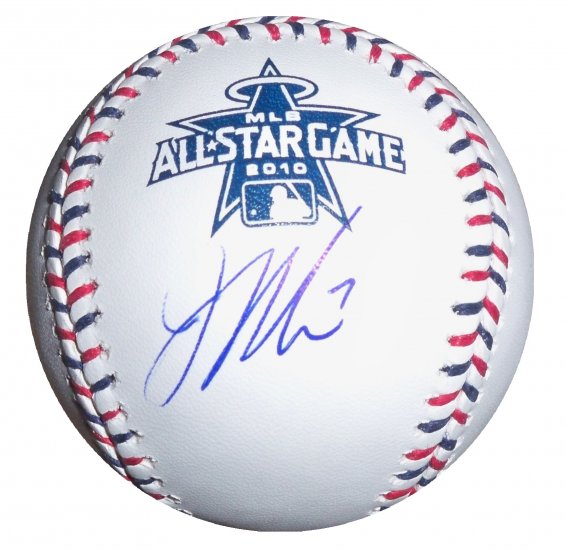 Joe Mauer Signed Official 2010 All Star Baseball (GAI)