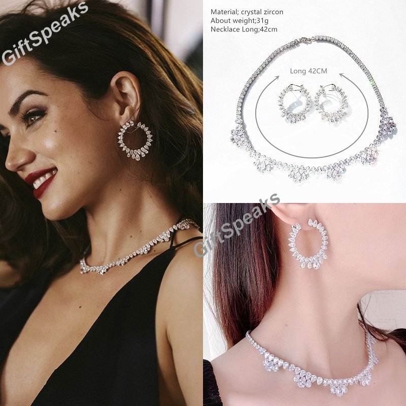 007 James Bond No Time To Die Paloma Crystal Zircon Pendant Necklace ...