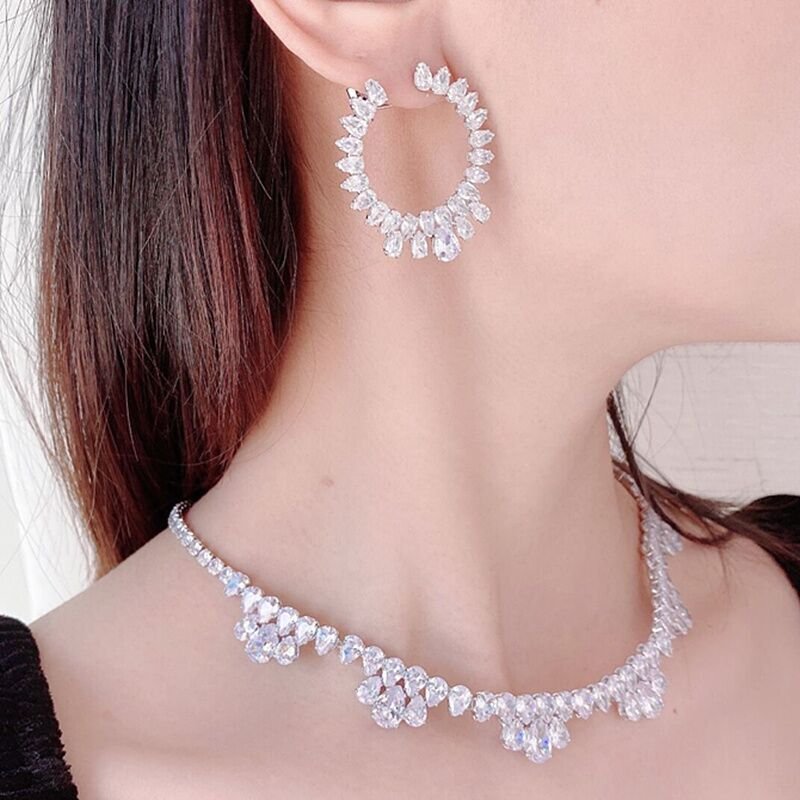 007 James Bond No Time To Die Paloma Crystal Zircon Pendant Necklace ...