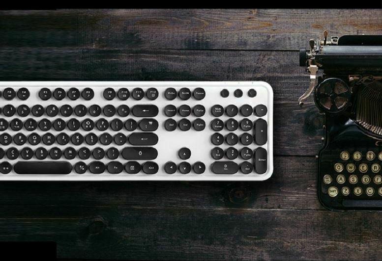 Actto Retro Mini Wireless Keyboard KBD-48 Pink Black White Mint 4 Color