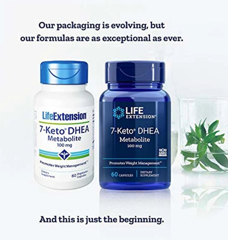 Life Extension 7-Keto dhea Metabolite, 60 Vegetarian Capsules