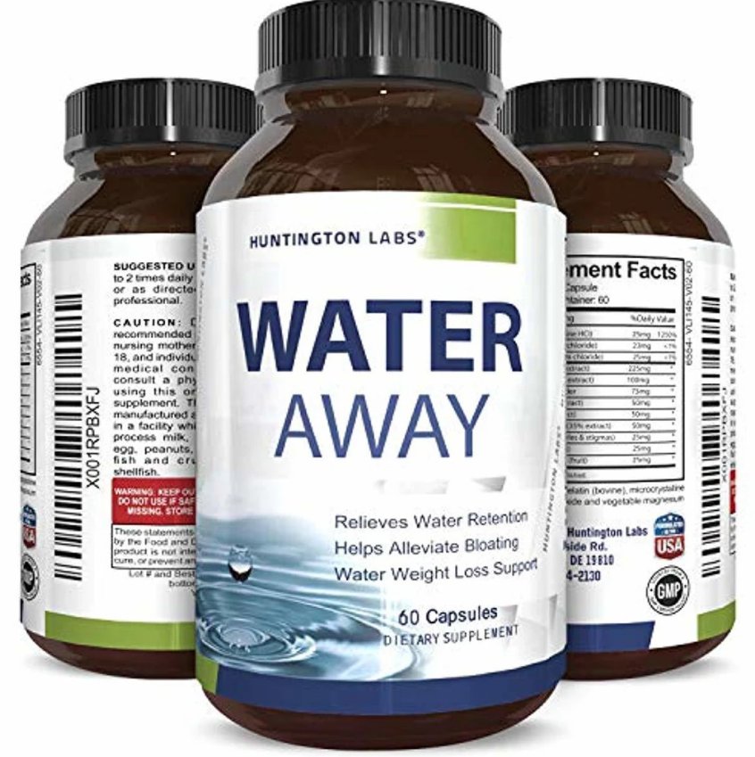 Water Away Diuretic Supplement with Dandelion Leaf – Bloat Relief Pills ...